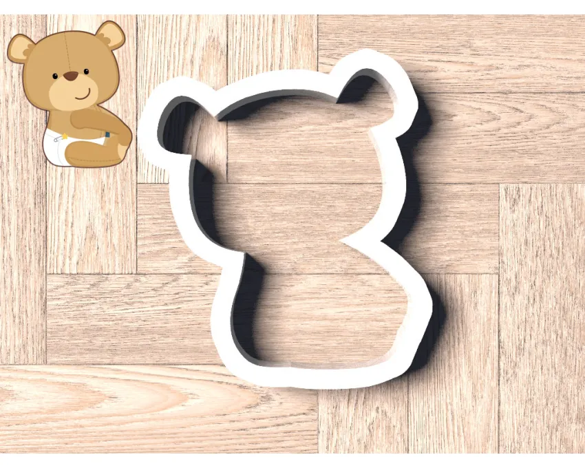 Adorable Baby Bear Cartoon Cookie Cutter - Perfect for Baking Fun ...
