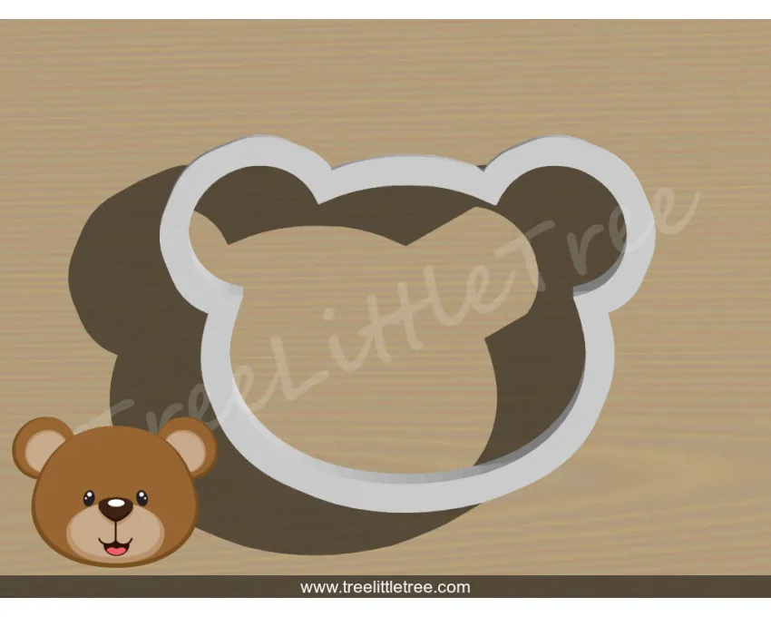 Get Playful with the Bear Head Cartoon Cookie Cutter - Perfect for Fun ...