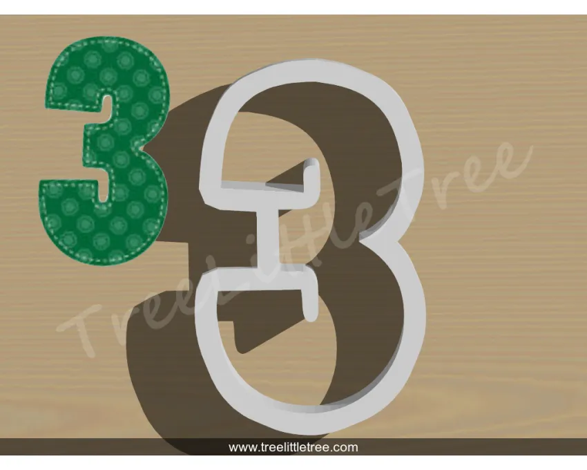 Get Creative with Happy Number Three Cookie Cutter - Number Shaped ...