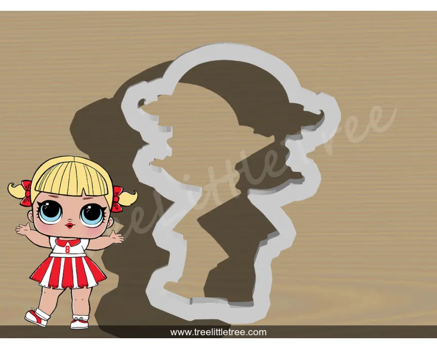 Cheer Captain and LOL Dolls Full Body Cookie Cutter Set - Perfect for ...