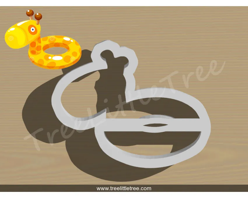 Get Summer-Ready with Our Giraffe Floatie Detailed Cookie Cutter ...