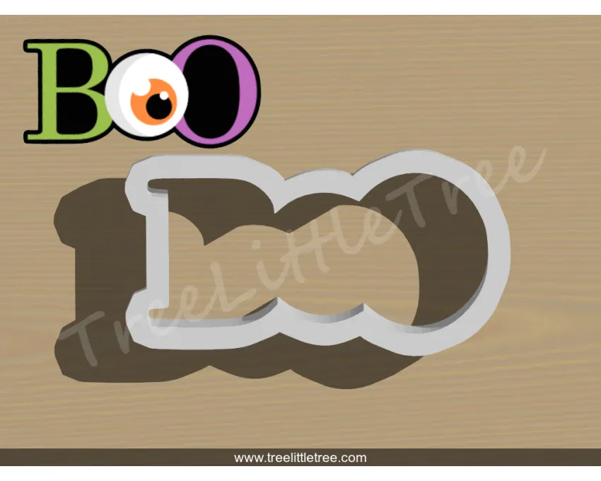 Get Spooky with Boo Style 2 Cookie Cutter: Perfect for Halloween ...