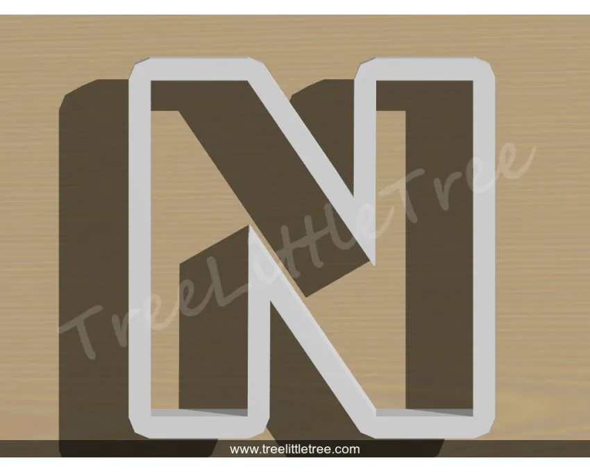 Create Personalized Treats with Our Letter N Cookie Cutter | Alphabet ...