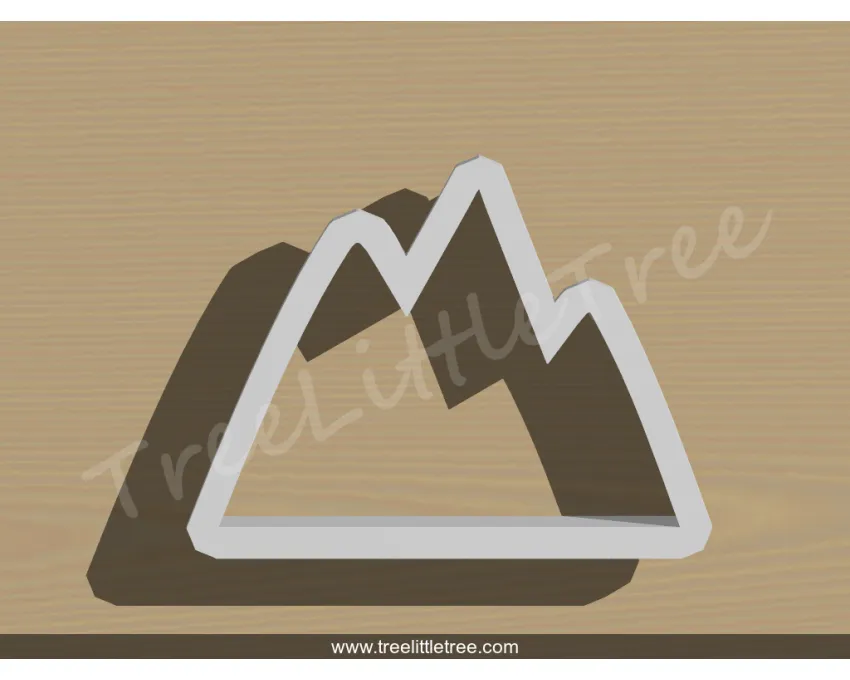Unique Mountain Cookie Cutter - Perfect for Outdoor-themed Baked Goods ...