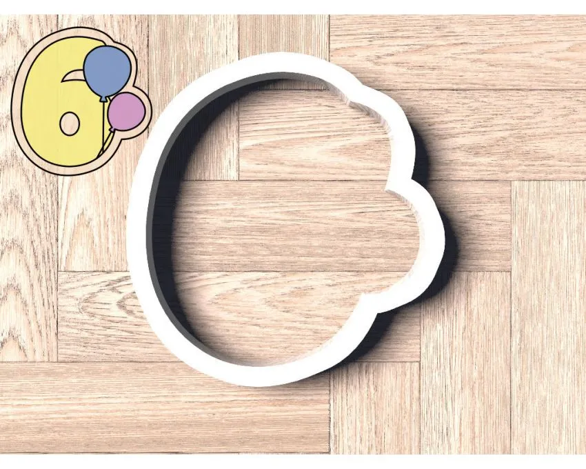 Get Creative with Our Balloon Number 6 Cookie Cutter - Perfect for ...
