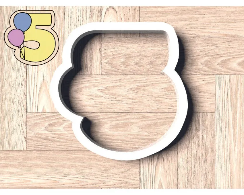Fun and Versatile Balloon Number 5 Cookie Cutter - Perfect for ...