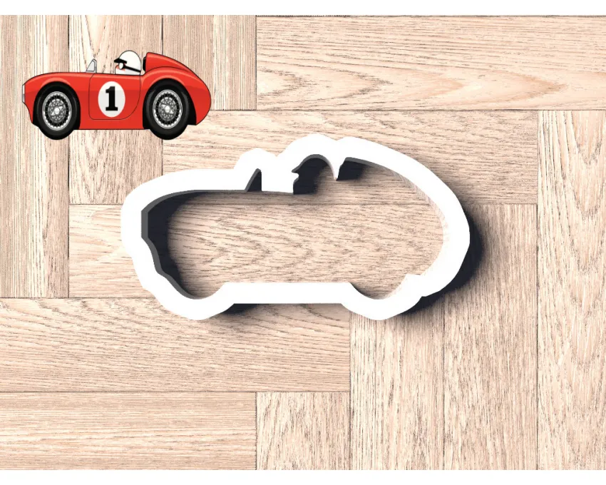 Vintage Race Car Cookie Cutter - Perfect for Birthdays & Car-Shaped ...