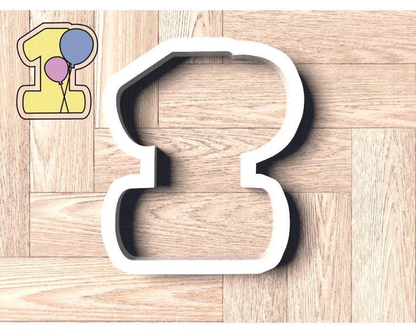 Create memorable birthday cookies with our versatile Balloon Number 1 ...