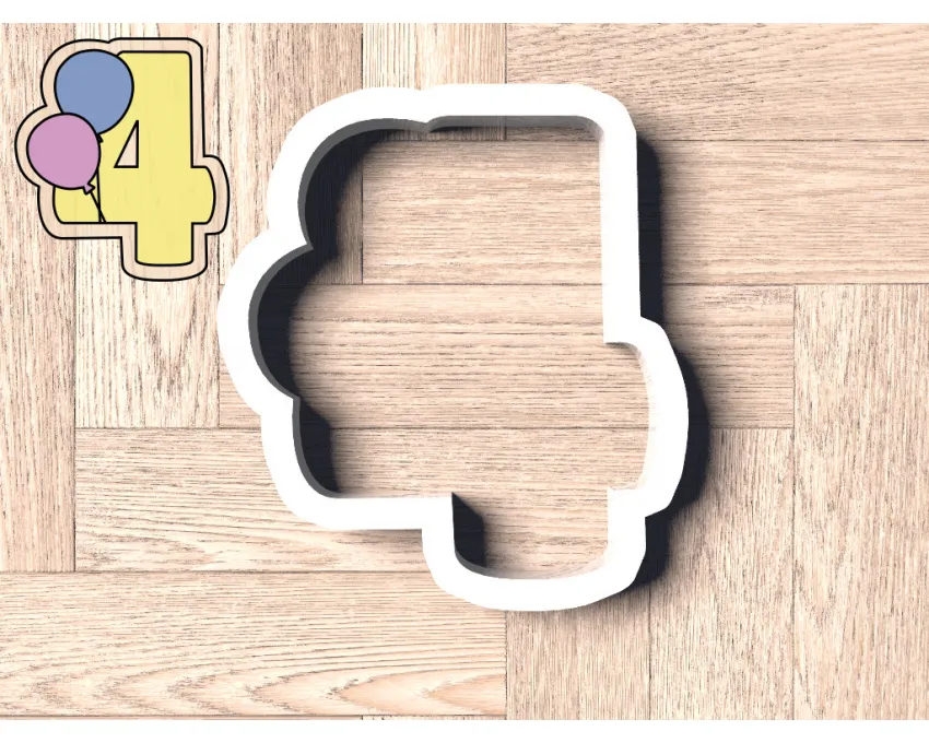 Celebrate with our Balloon Number 4 Cookie Cutter! The Perfect Birthday ...