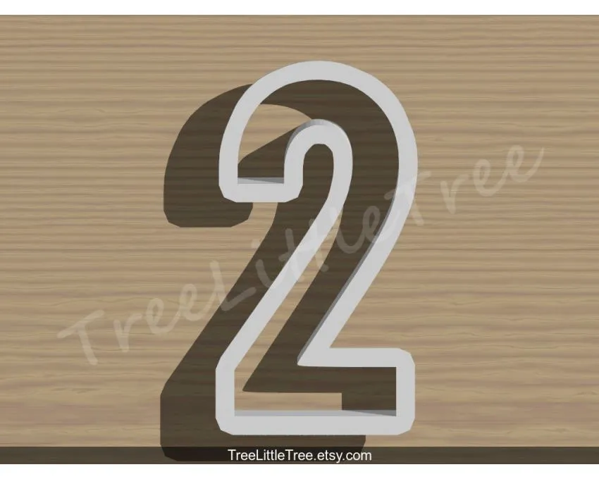 Perfectly Shaped Number Cookies with Number Two Cookie Cutter - Shop ...