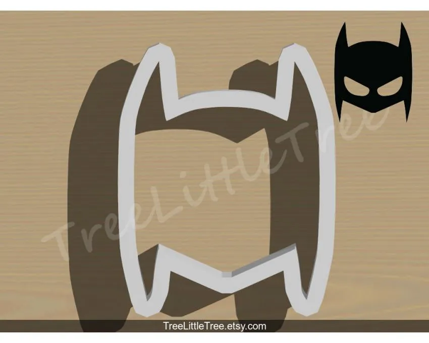 Create Superhero Cookies with Batman Mask Logo Cookie Cutter ...