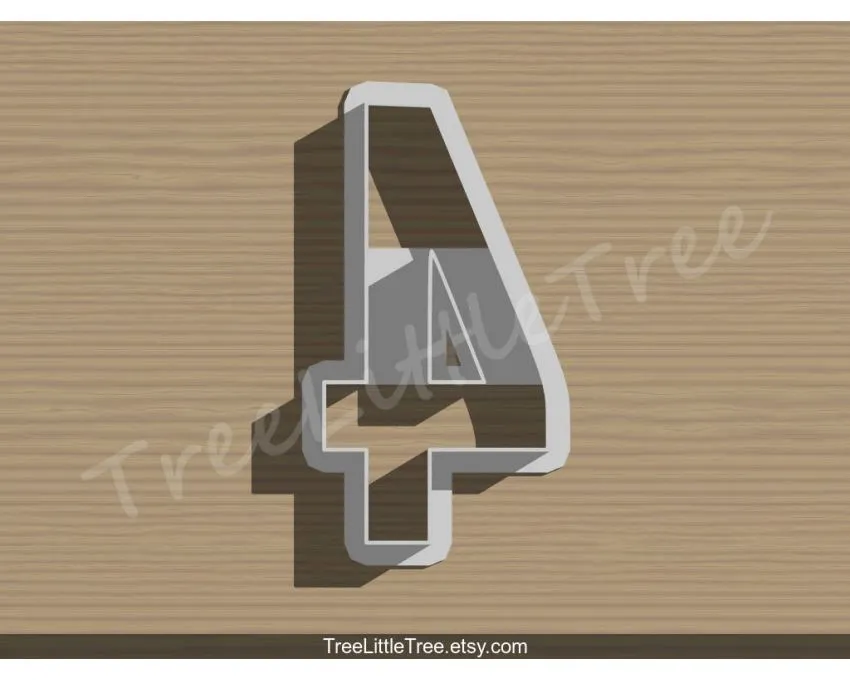 Get Creative with our Number Four Cookie Cutter - Perfect for Baking ...