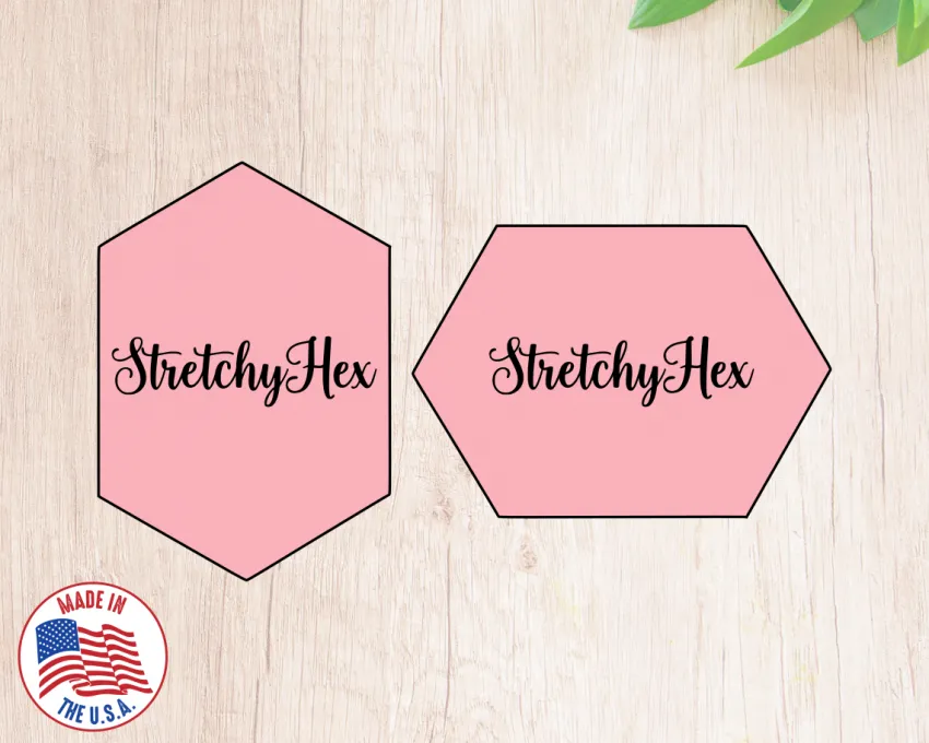 Stretched Hexagon Cookie Cutter - Geometric Shape Elongated Hexagon ...