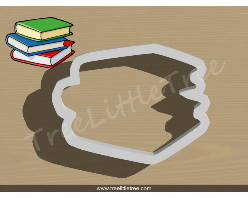 Bake up a Literary Treat with Book Stack Cookie Cutter - Get Your Book ...