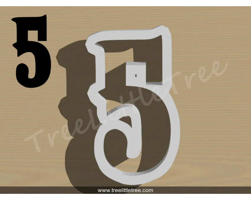 Carnival Number Five Cookie Cutter - Perfect for Creating Fun and ...