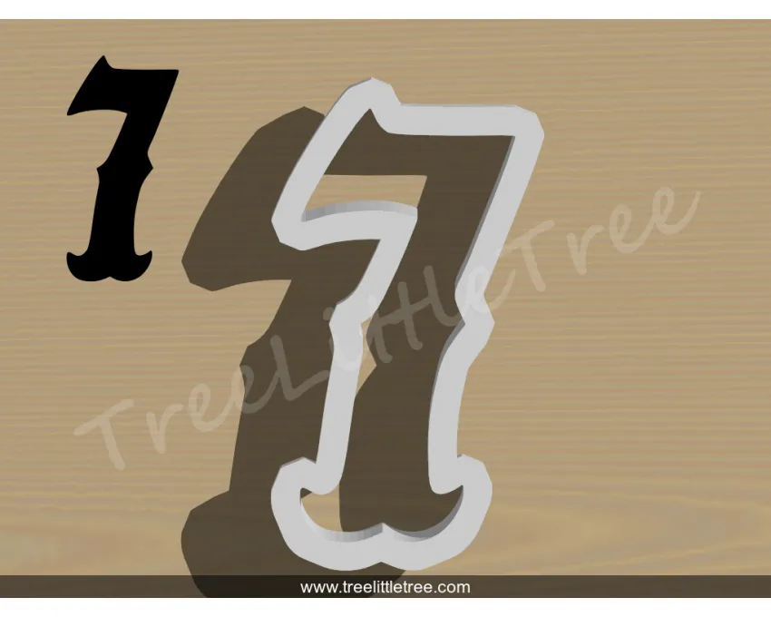 Carnival Number Seven Cookie Cutter - Fun and Easy Number Shaped ...