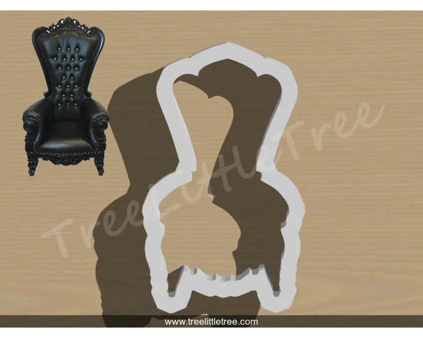 Get Regal with our High Back Throne Chair Cookie Cutter - Perfect for ...
