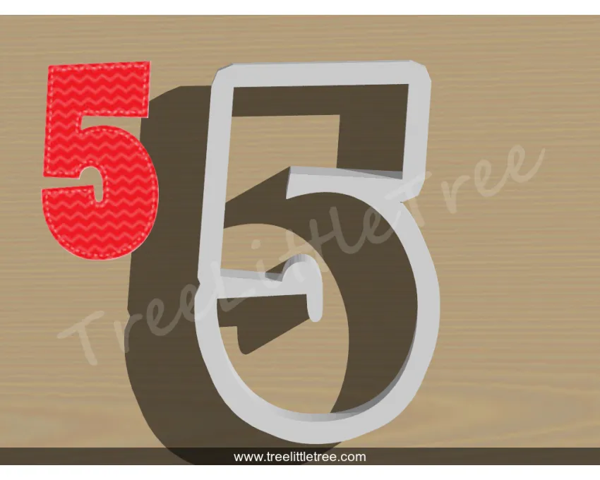 Get Baking with Happy Number Five Cookie Cutter - Top-Quality Number ...