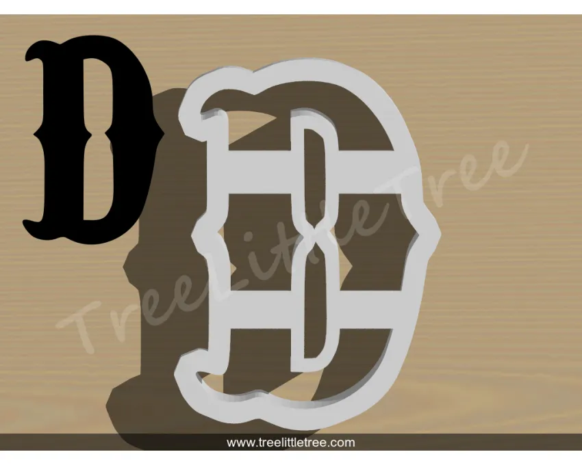 Carnival Letter D Cookie Cutter - Perfectly Shaped Alphabet Cookies ...