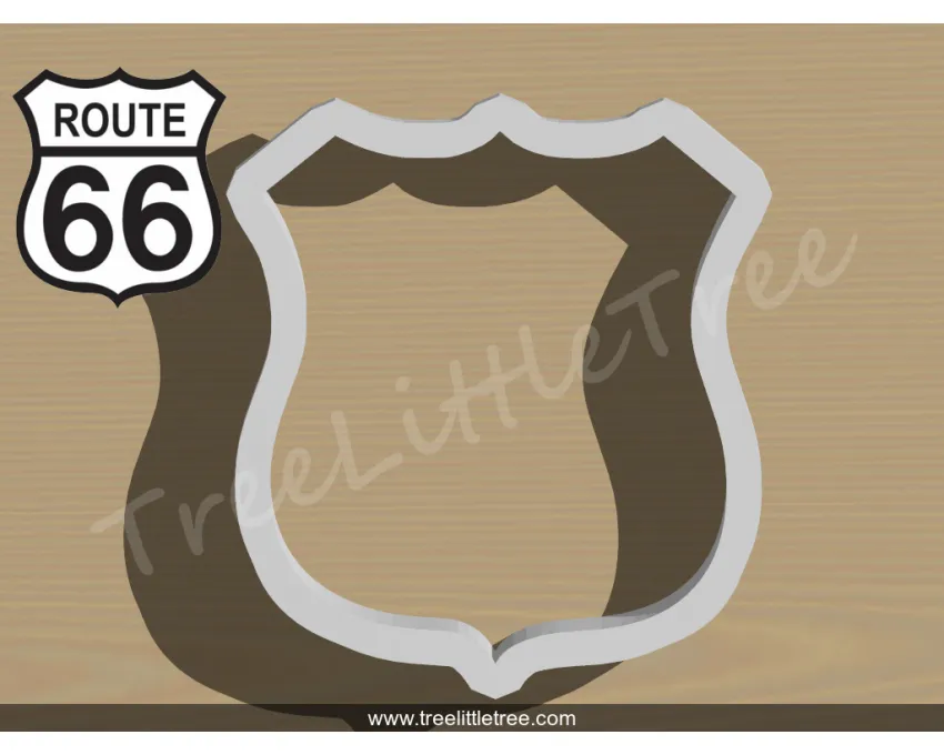 Rev up your baking game with our Route 66 and Traffic Cookie Cutters ...