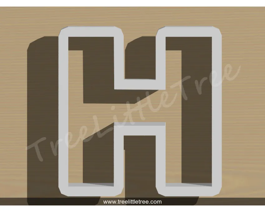 Get Creative with our Letter H Cookie Cutter - Alphabet Cookie Cutter ...