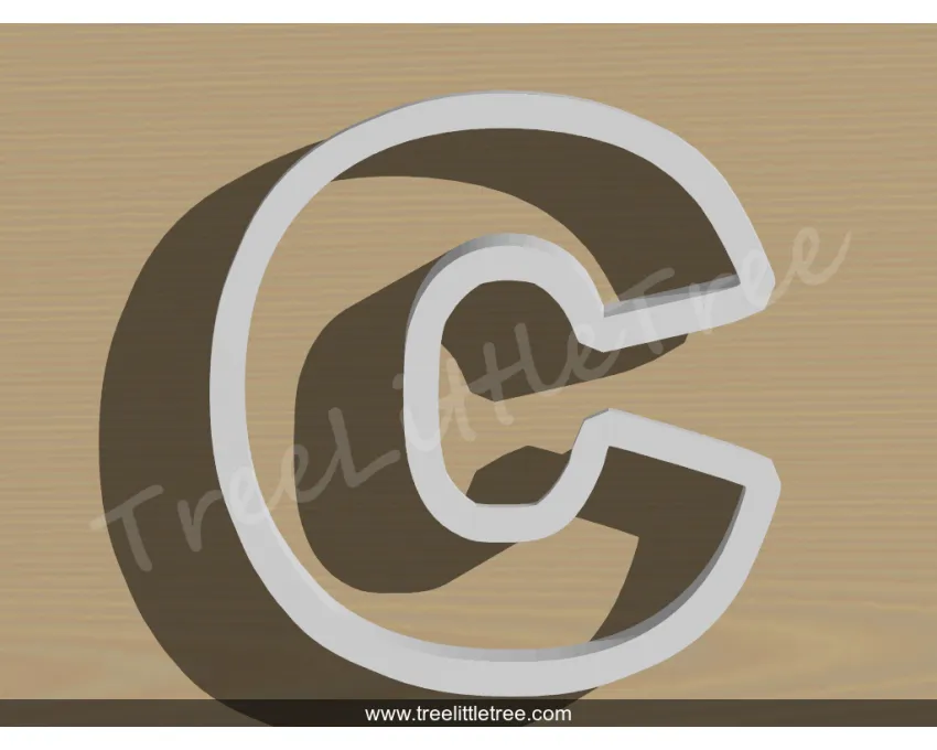 Letter C Alphabet Cookie Cutter - Perfect for Baking and Decorating ...