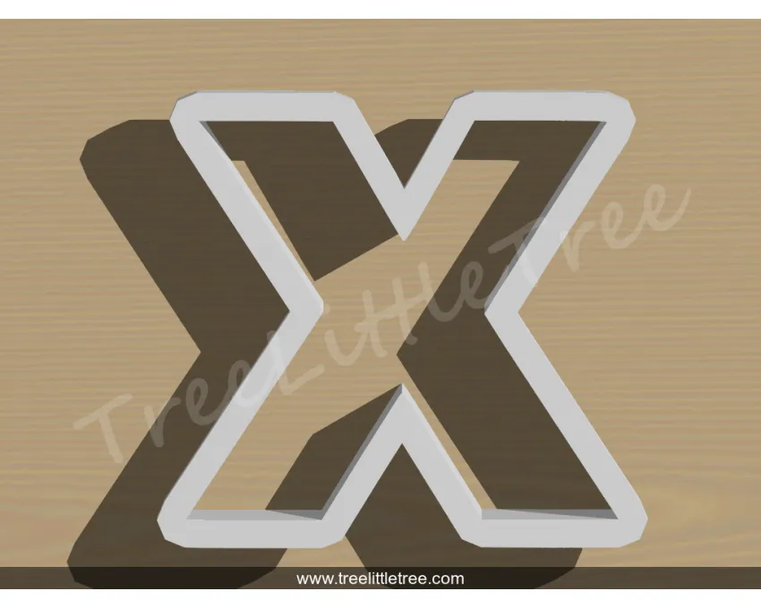 Letter X Cookie Cutter - Shape Your Favourite Cookies with Our Alphabet ...