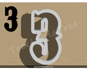 Carnival Number Three Cookie Cutter - Perfect for Number Shaped Cookies ...