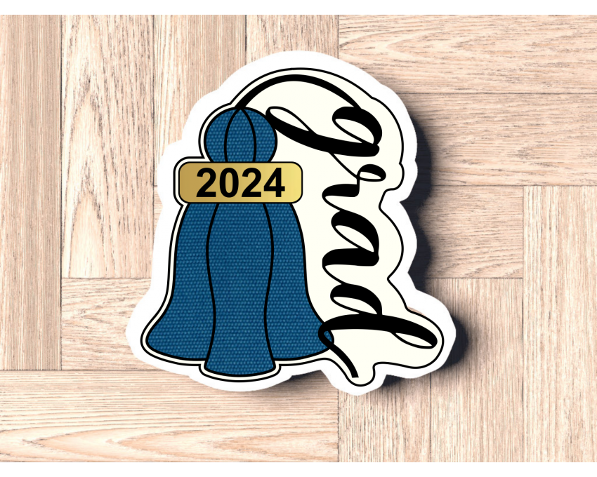 School Grad Tassel Plaque Cookie Cutter - Custom Graduation Cookie ...