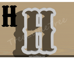 Carnival Letter H Cookie Cutter - Alphabet Shaped Baking Tool ...